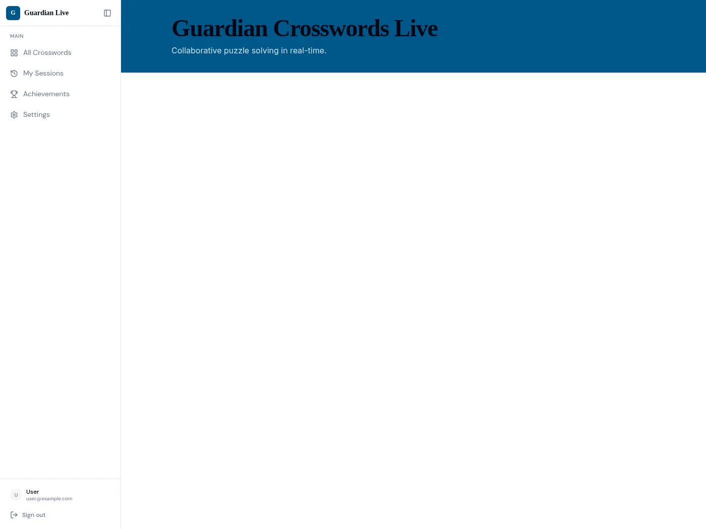 Guardian Crosswords Live