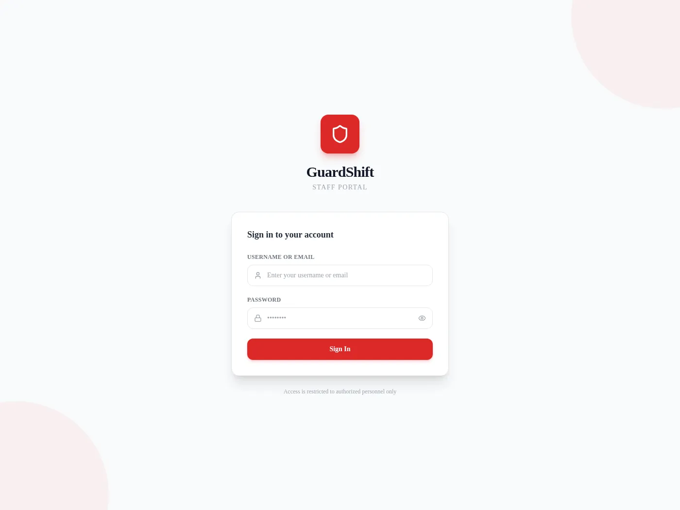 GuardShift HR Platform