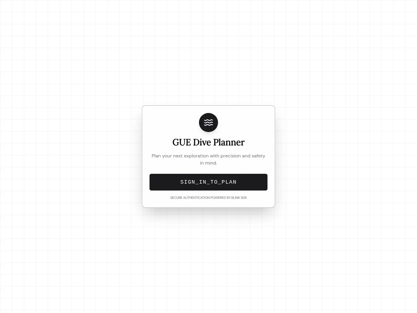 GUE Dive Planner