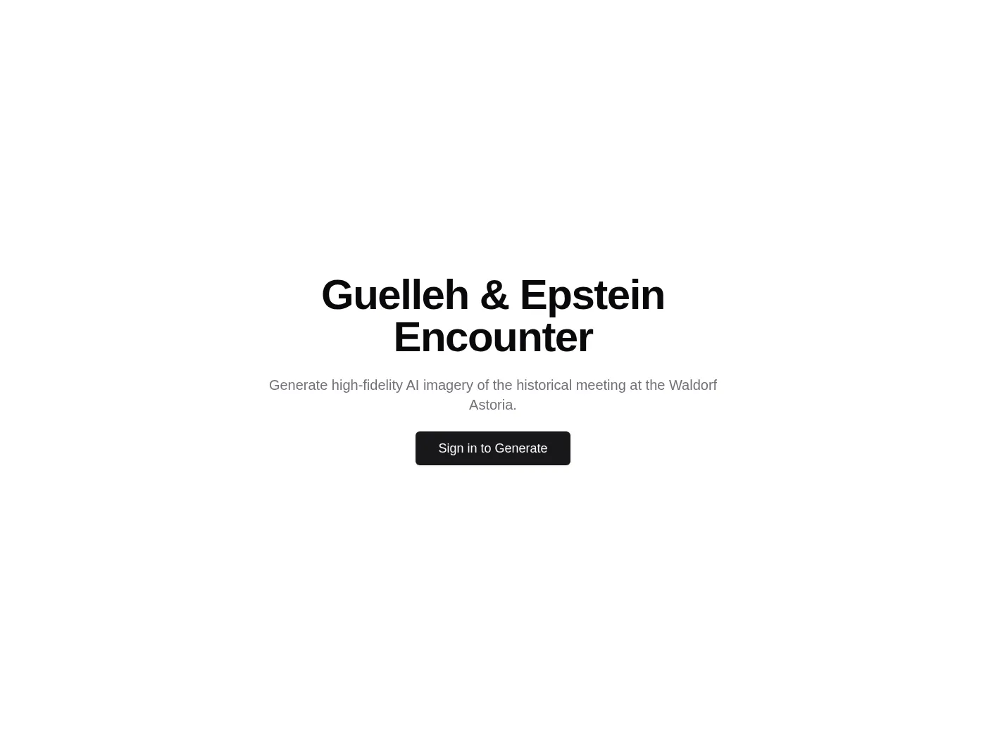 Guelleh Epstein Encounter