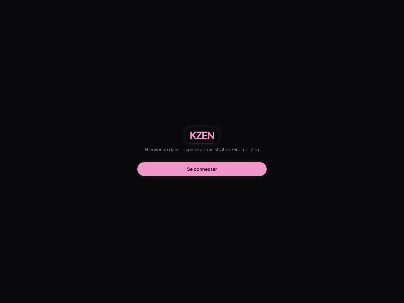Guerrier Zen Admin