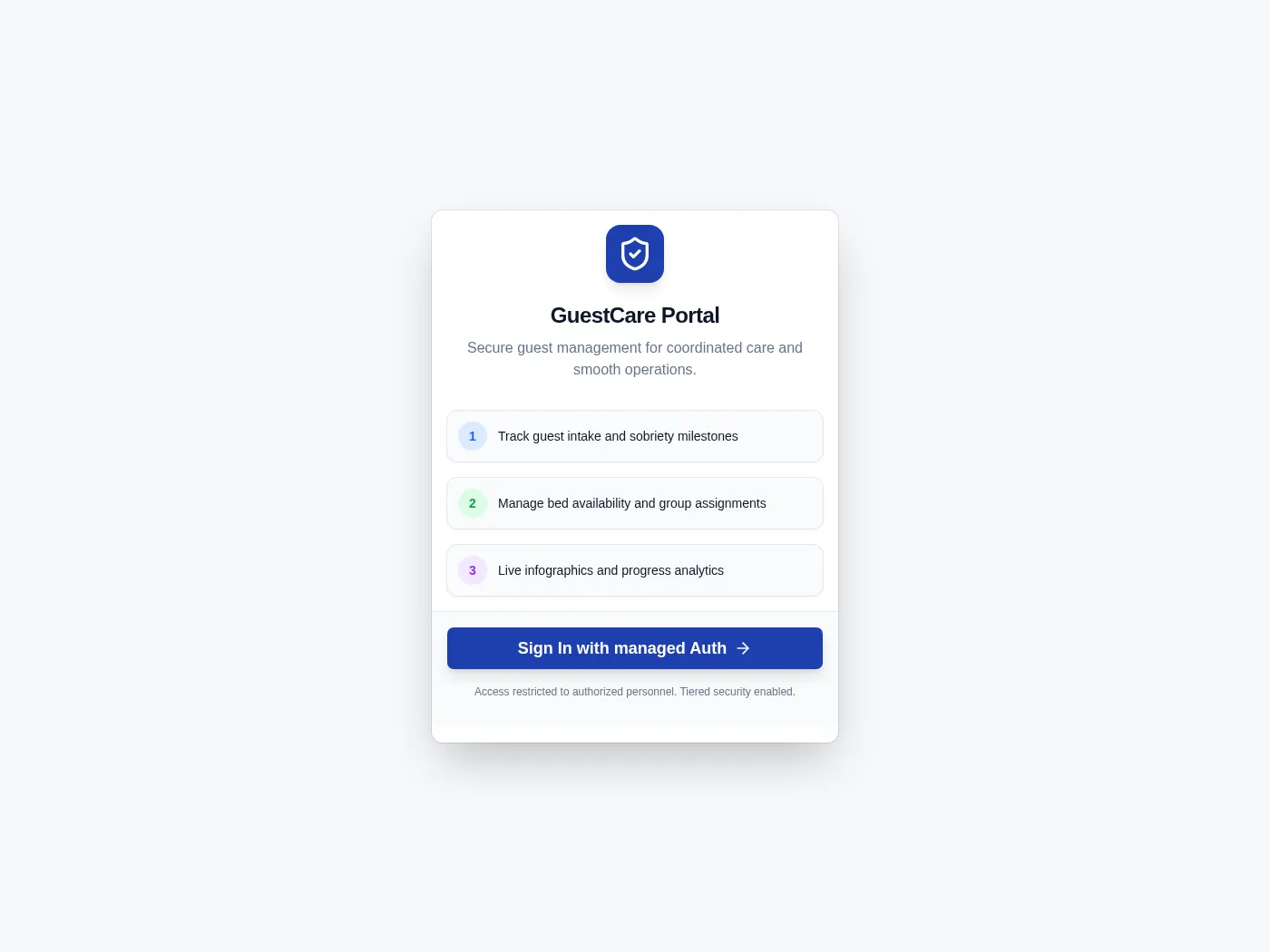 GuestCare Portal