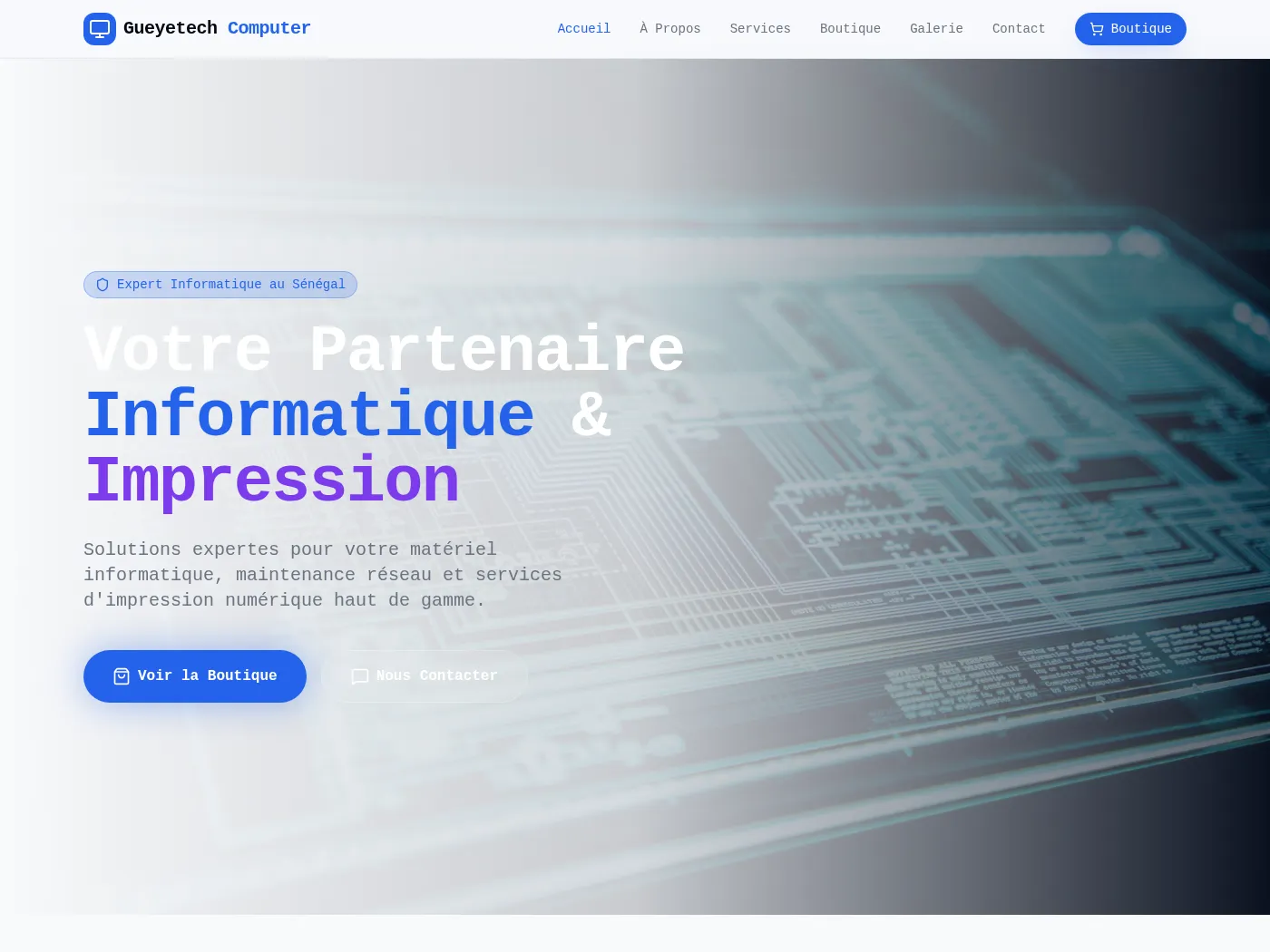 Gueyetech Pro Webshop