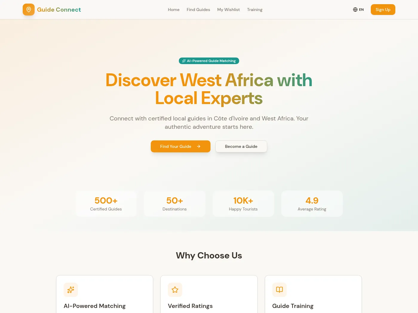 TourGuide Connect Afrique