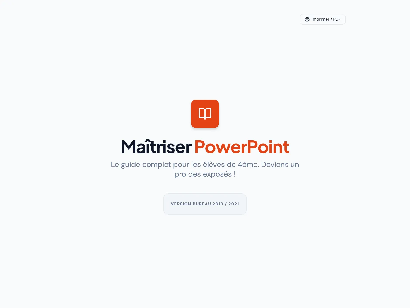 PowerPoint Guide Collégien