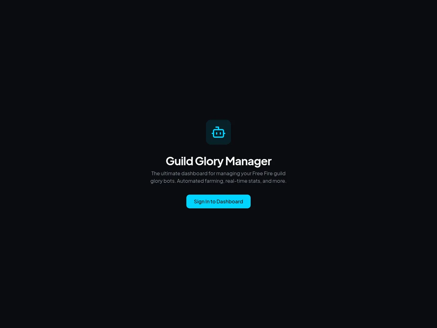 Guild Glory Bot Manager