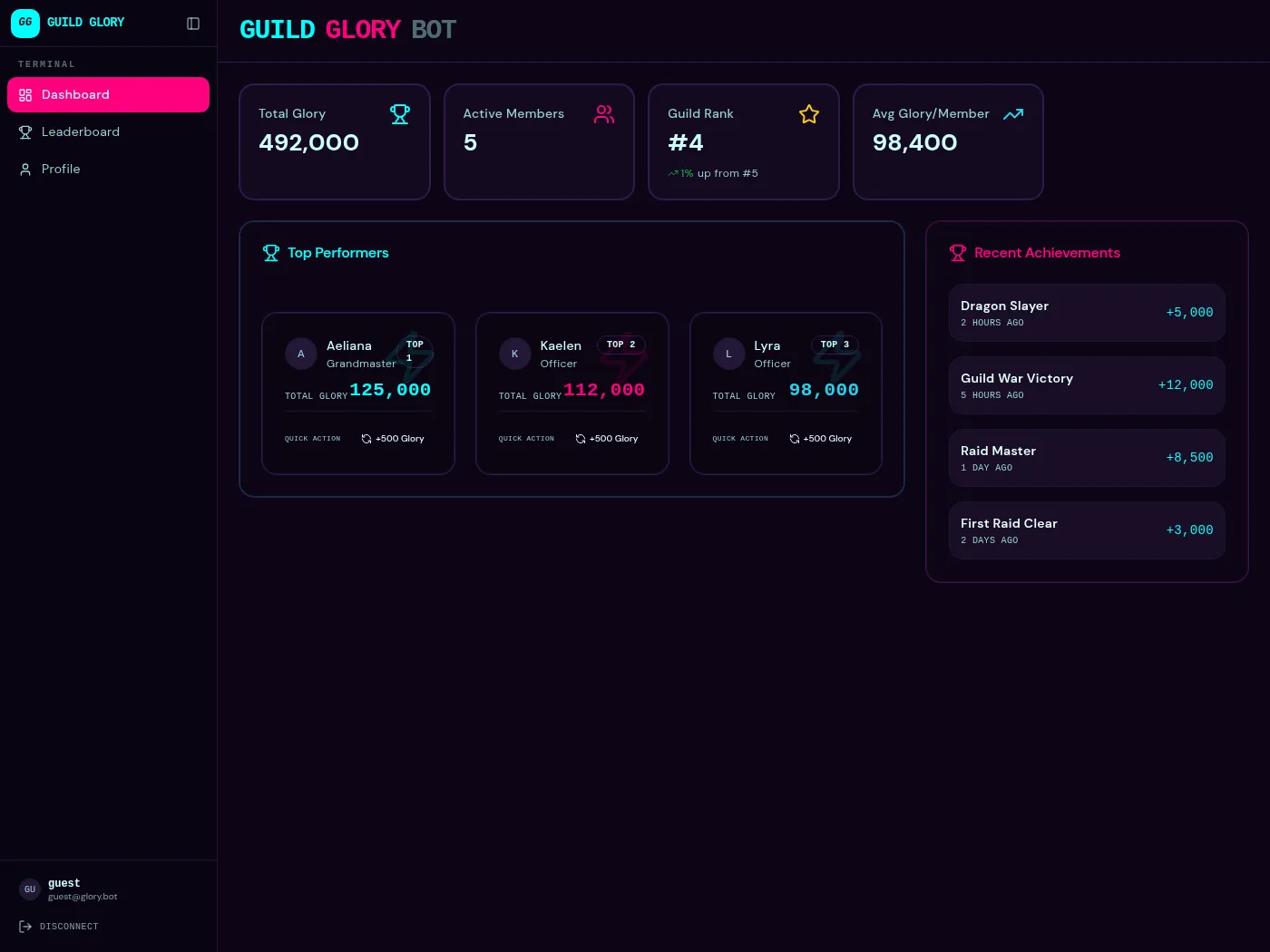 Guild Glory Bot