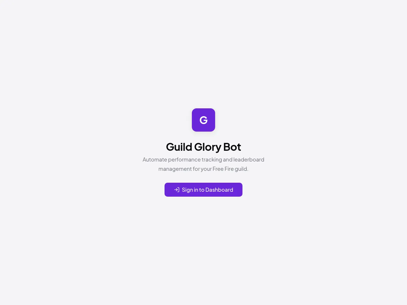 Guild Glory Bot