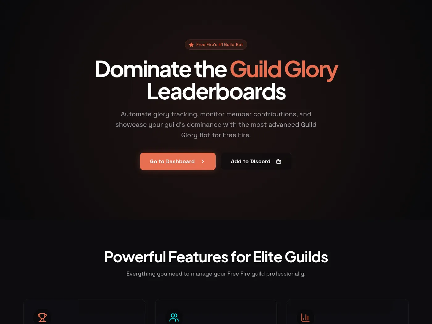Guild Glory Bot Web