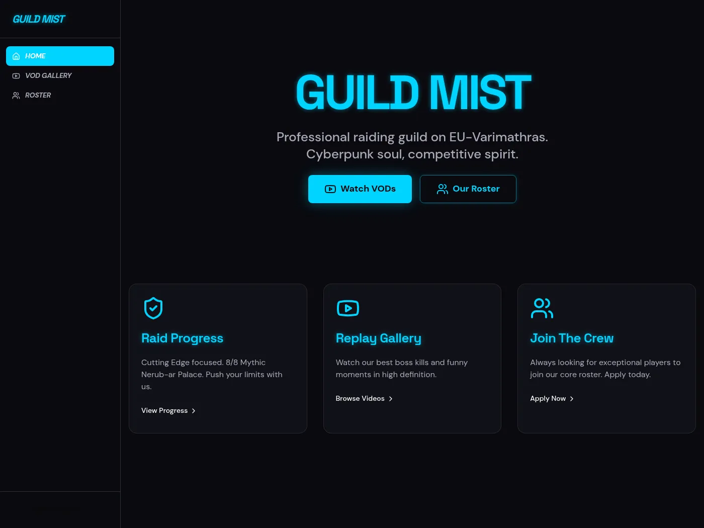 Guild Mist Neon Portal