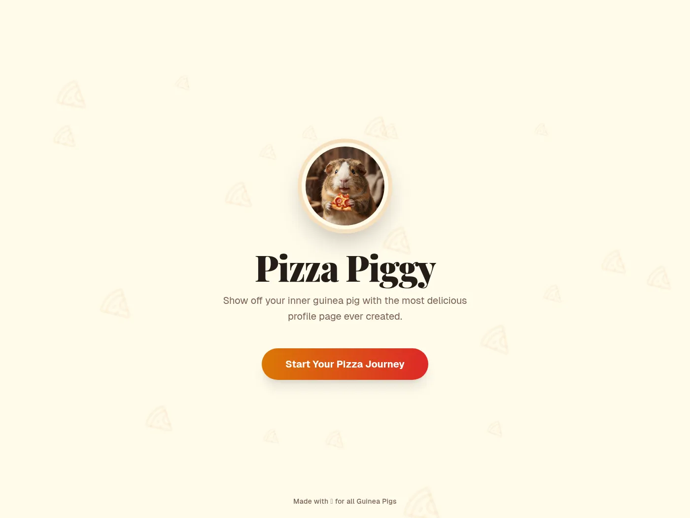 Pizza Guinea Pig Profile