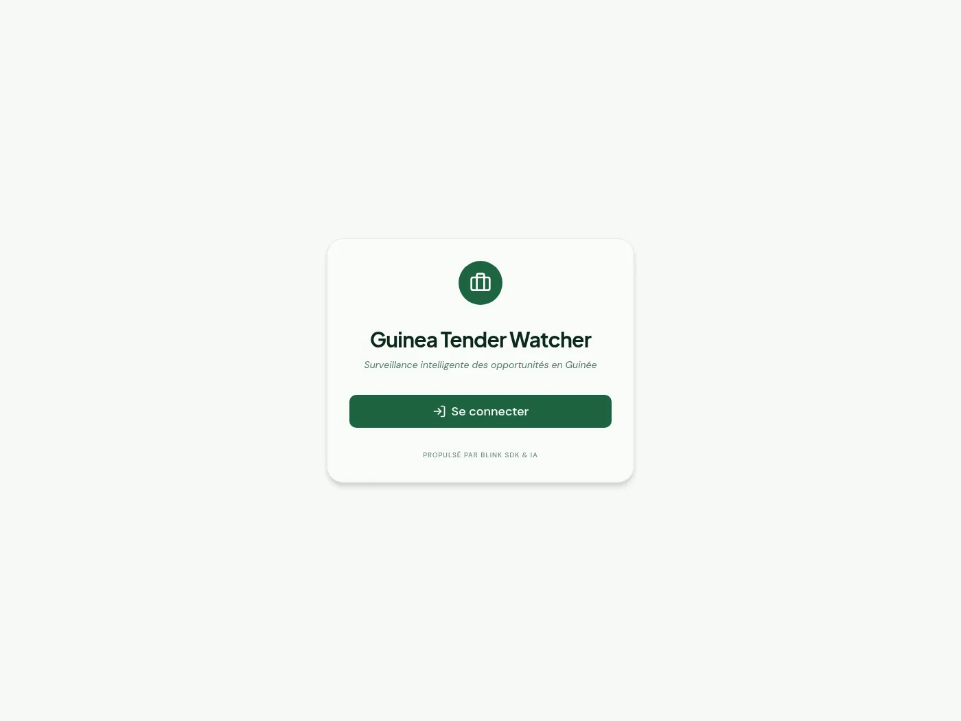 Guinea Tender Watcher