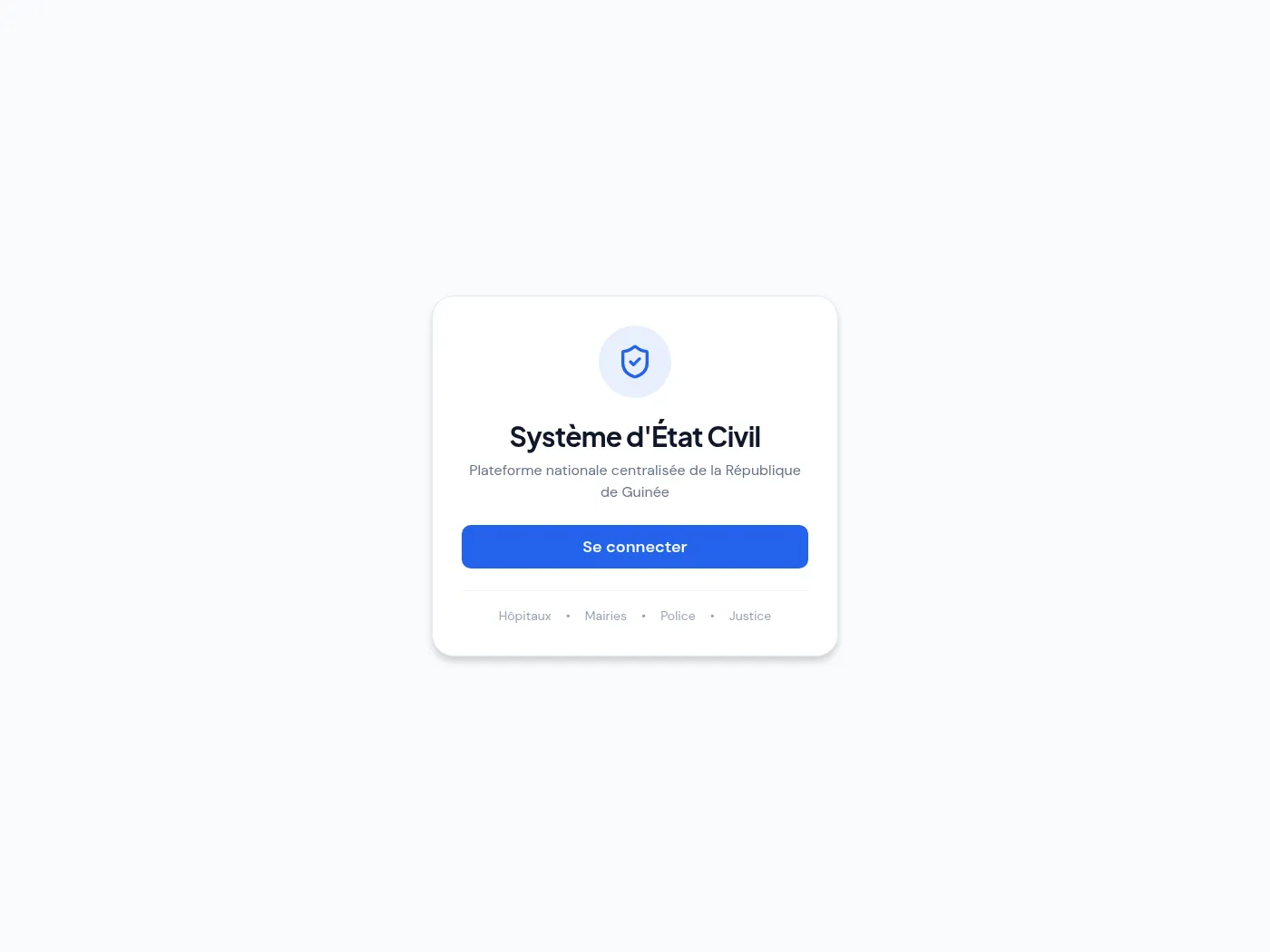 Guinée État Civil App