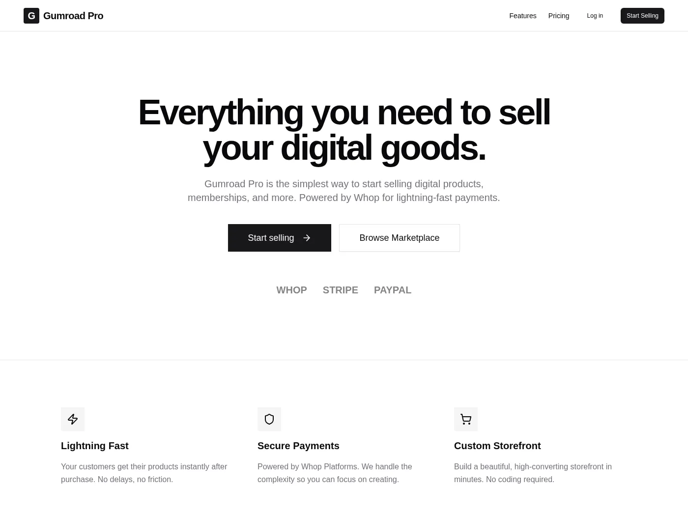 Gumroad Pro Platform