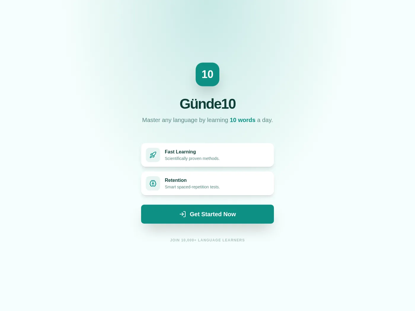 Günde10 Language Booster