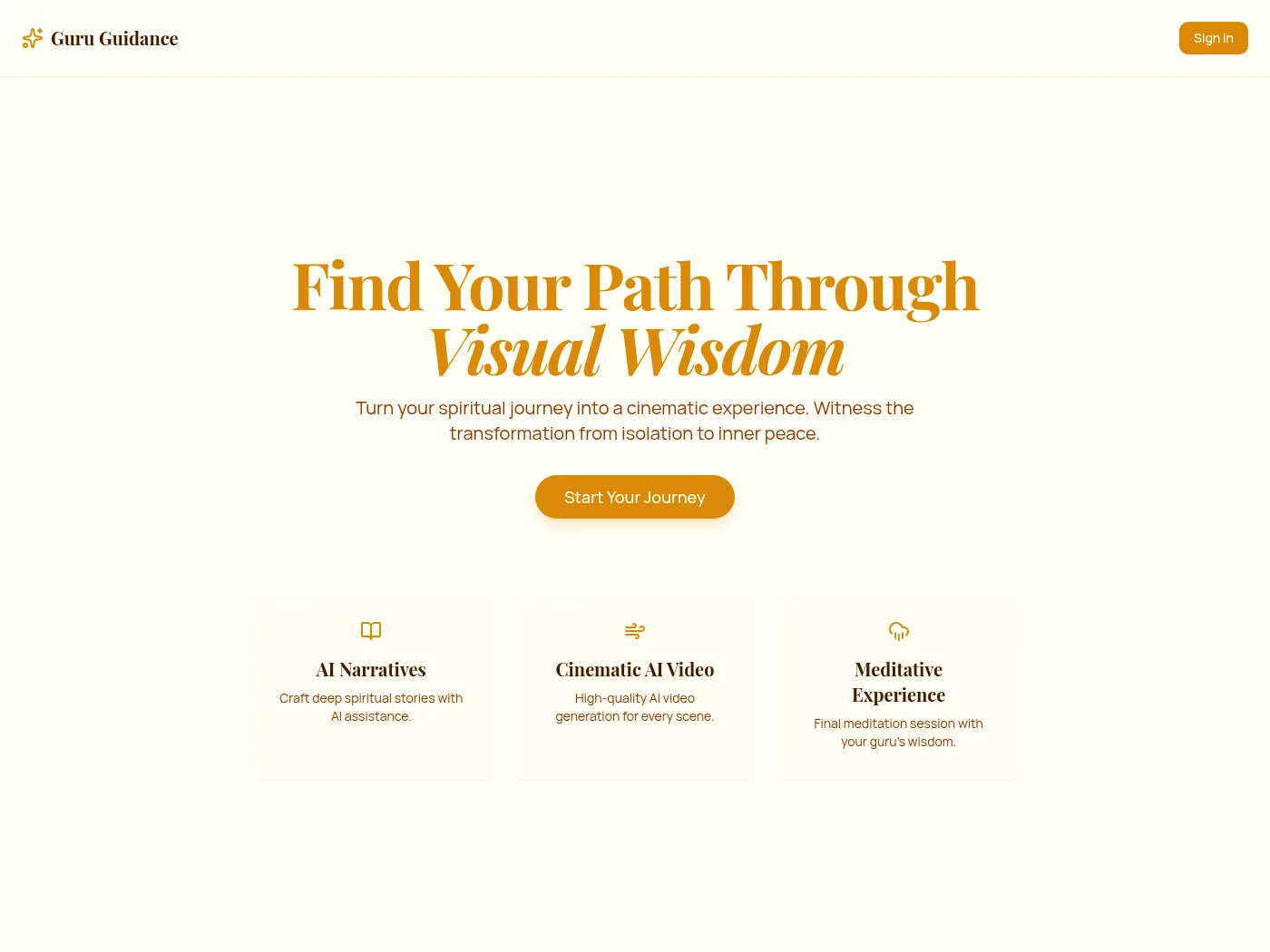 Guru Guidance Video Story
