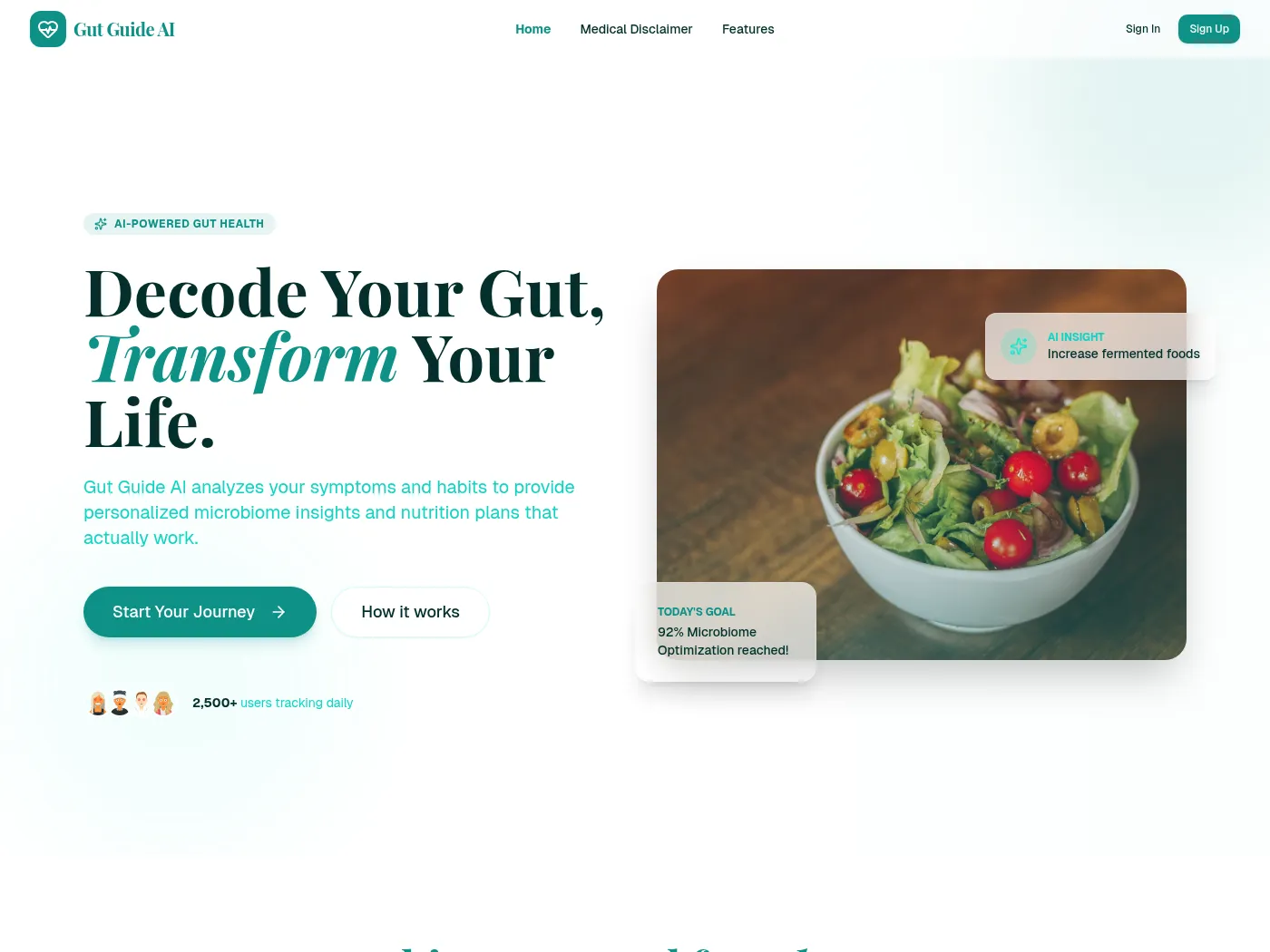 Gut Guide AI Site