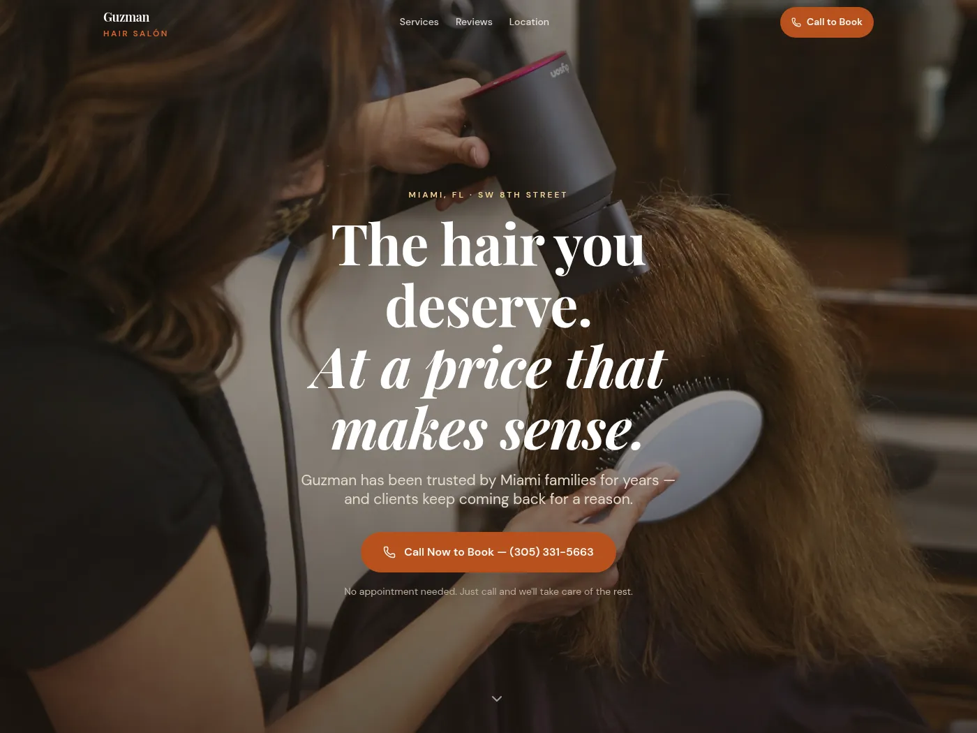 Guzman Salon Luxe Site