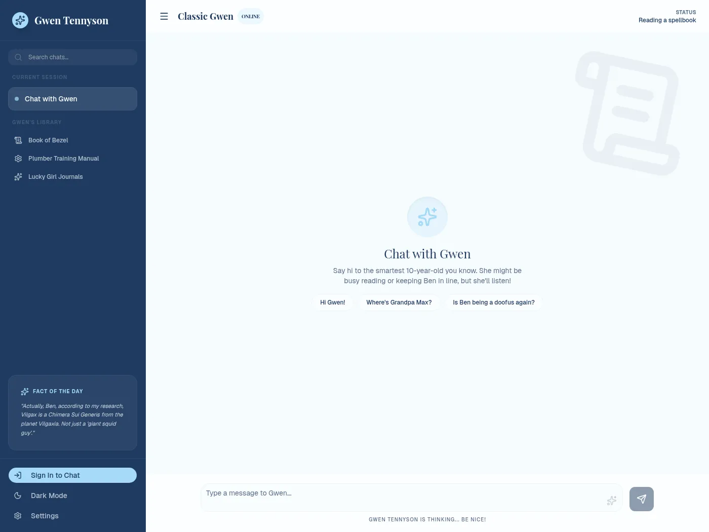 Gwen Chatbot