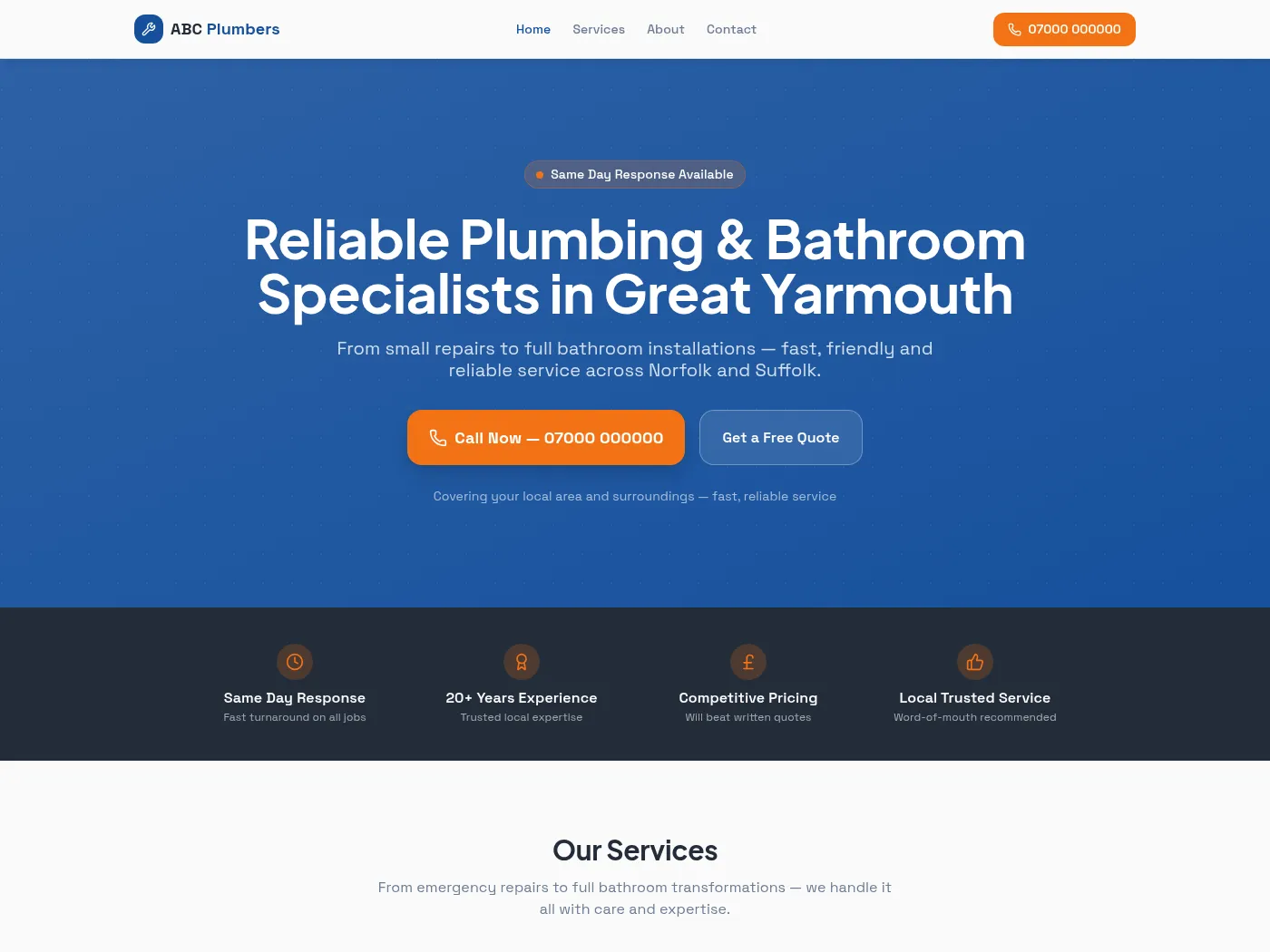 GY Plumbing Website