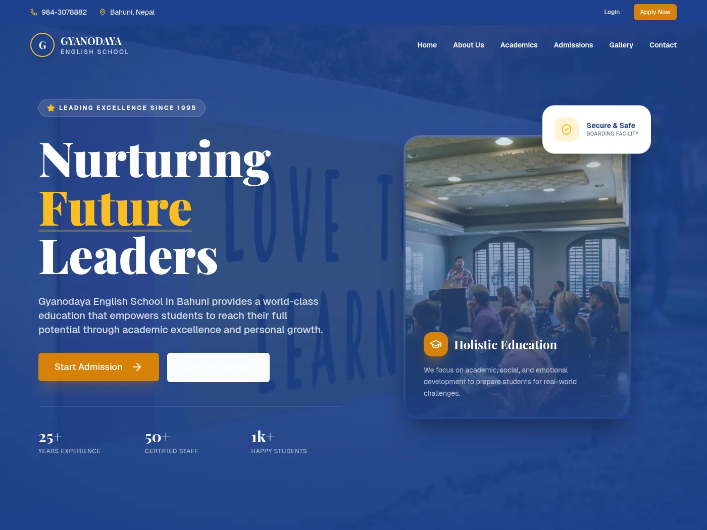 Gyanodaya School Website