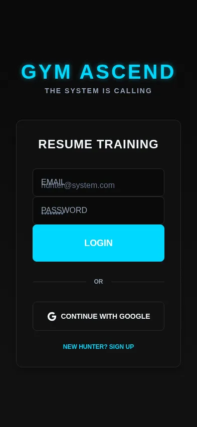 Gym Ascend App