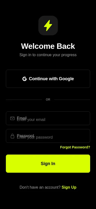 Gym Auth UI Kit