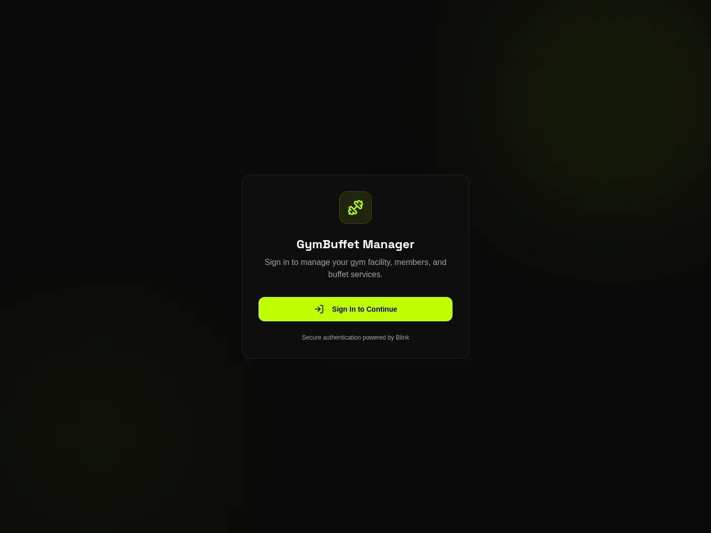 Gym Buffet Desktop App