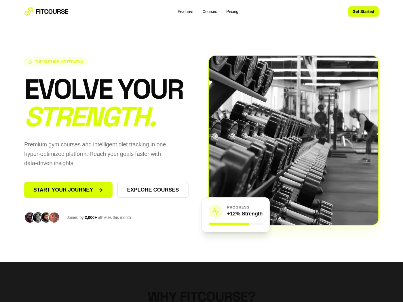FitCourse Tracker