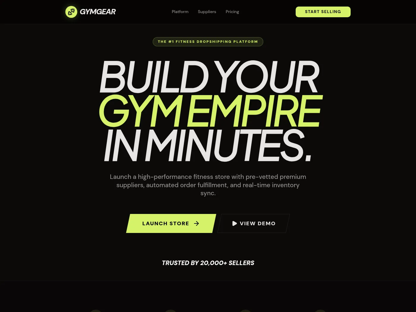 GymGear Dropship Site