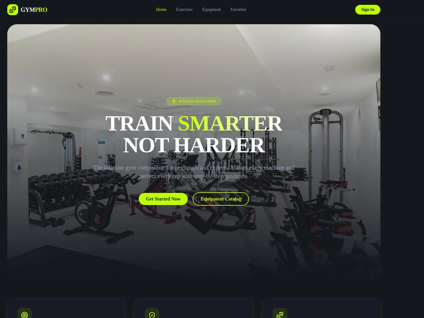 Gym Guide Pro