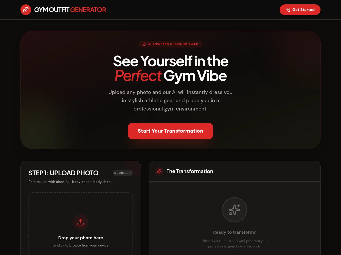 Gym Outfit Photo Generator
