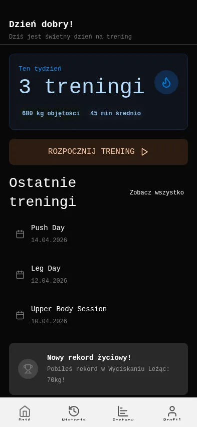 Gym Progress Tracker