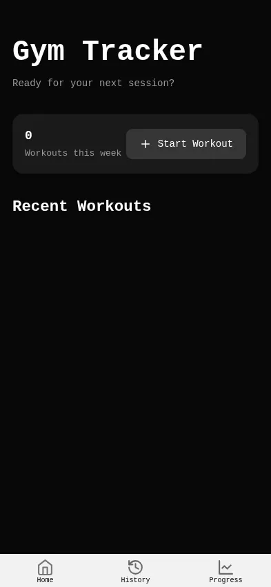Gym Progress Tracker