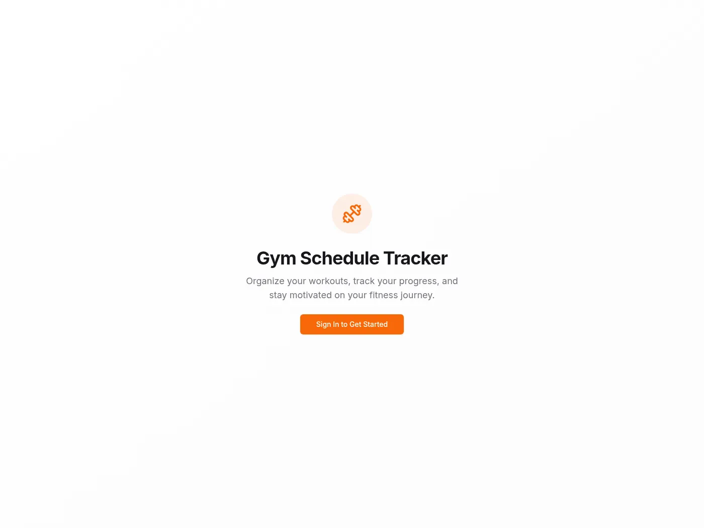 Gym Schedule Tracker