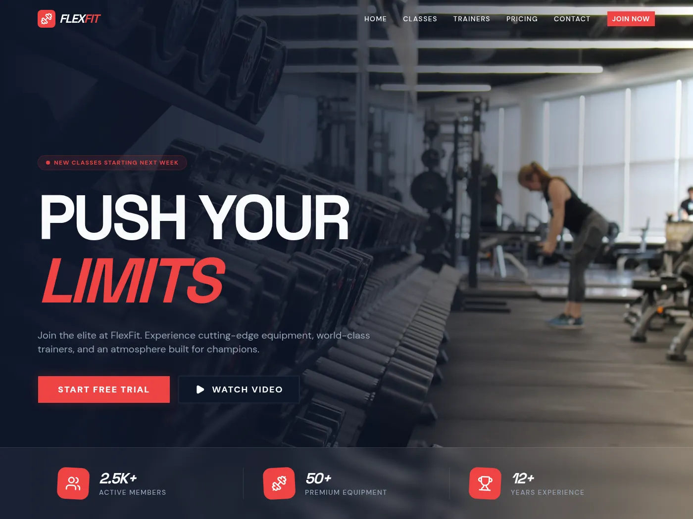 FlexFit Gym Website
