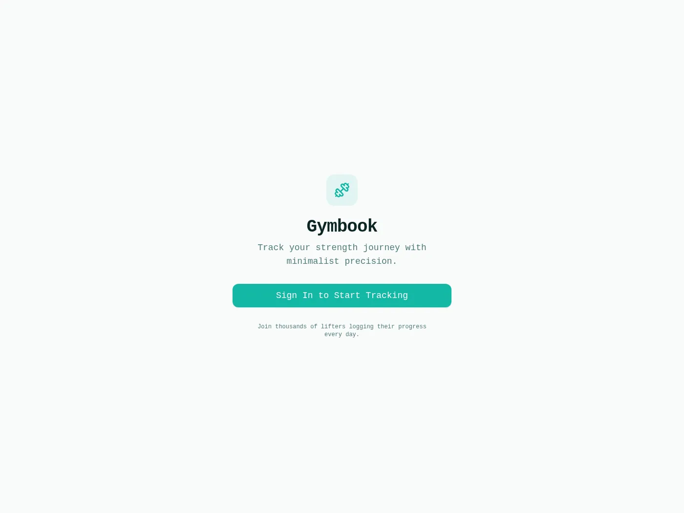 Gymbook Tracker