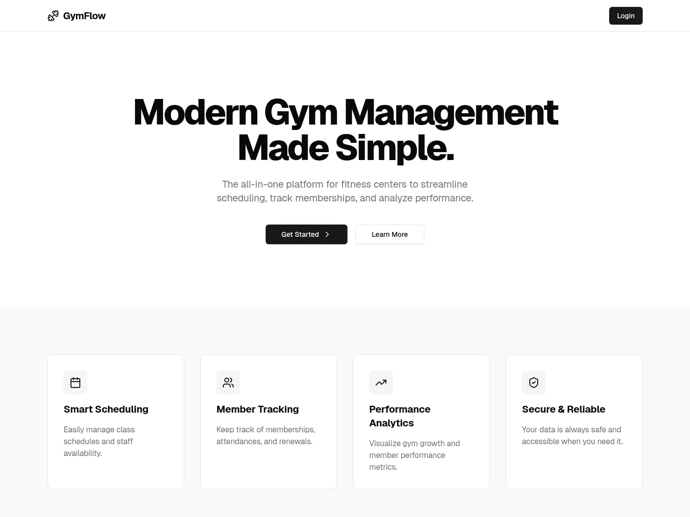 GymFlow Manager