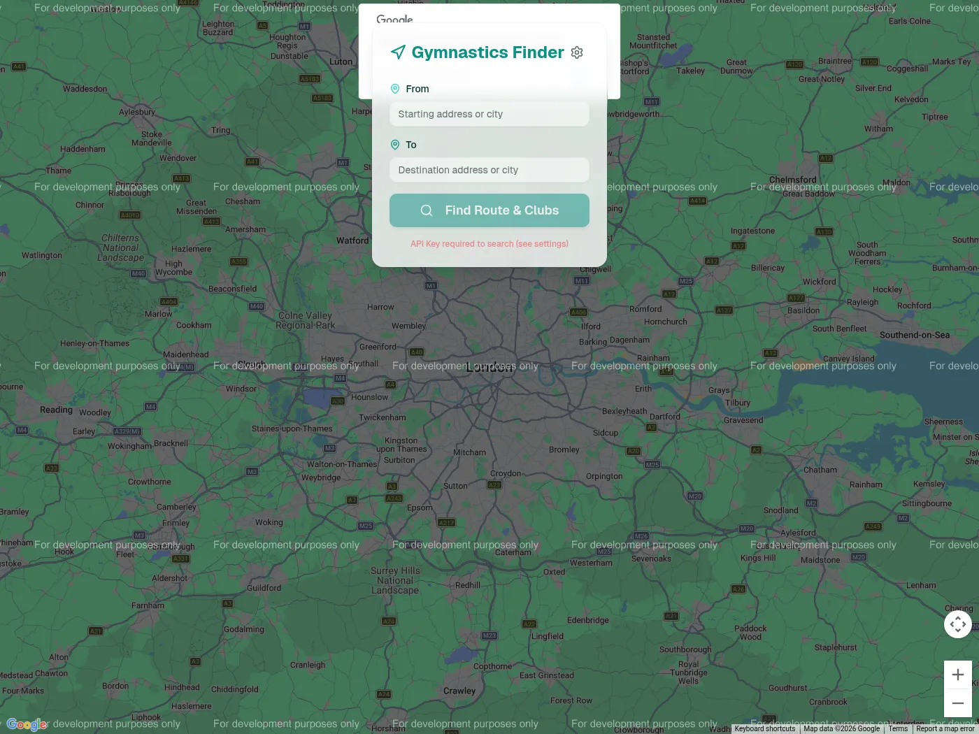 Gymnastics Route Finder