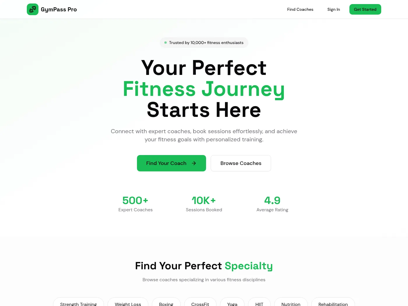 GymPass Pro Platform