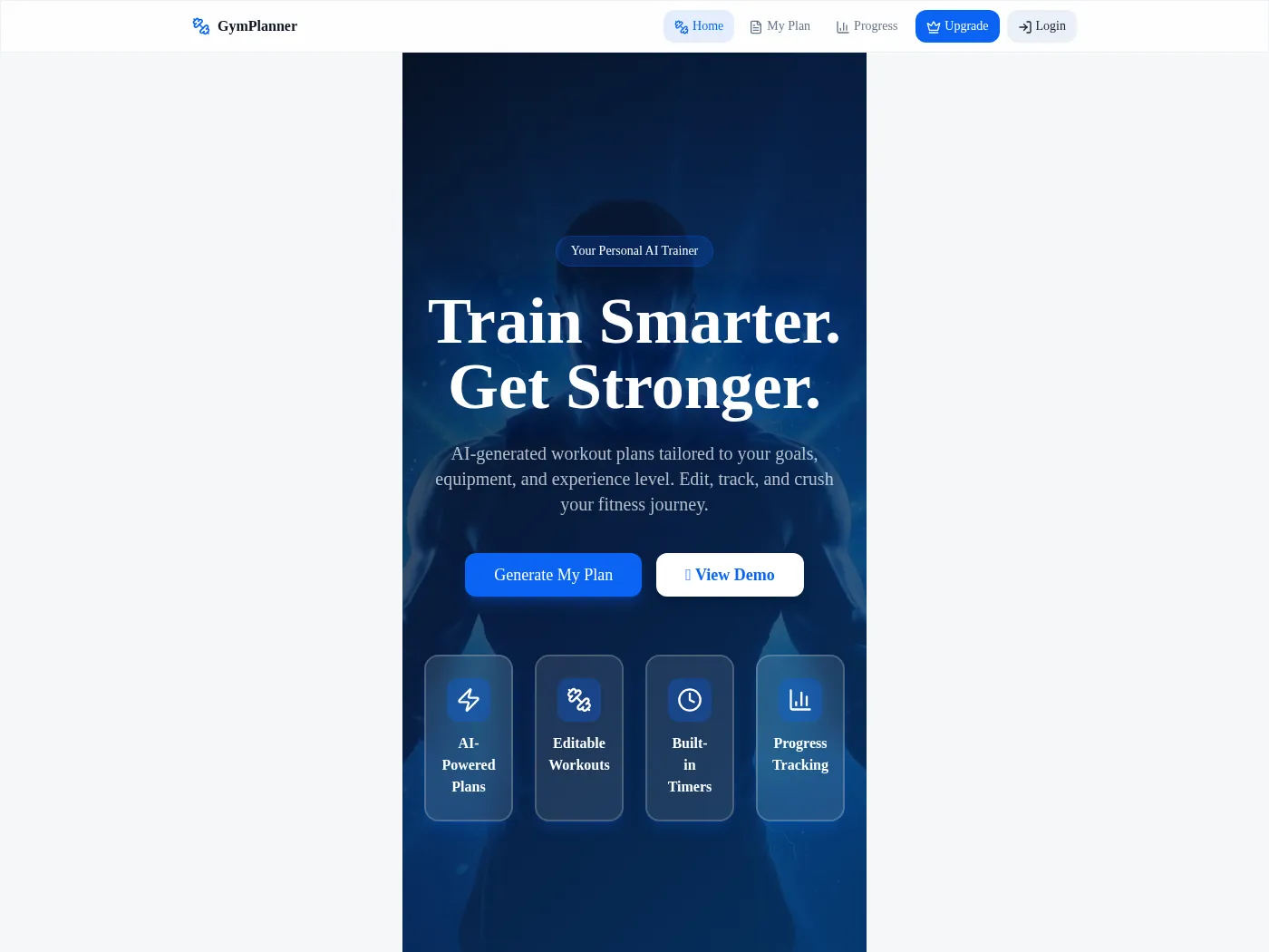 GymPlanner AI