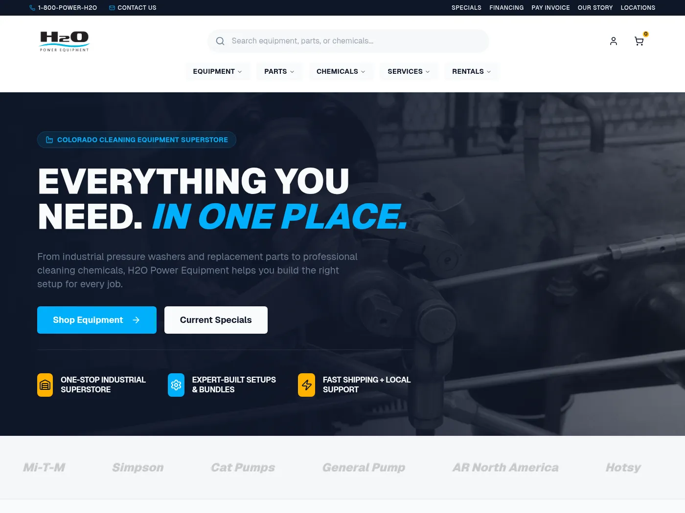 H20 Power eCommerce UI