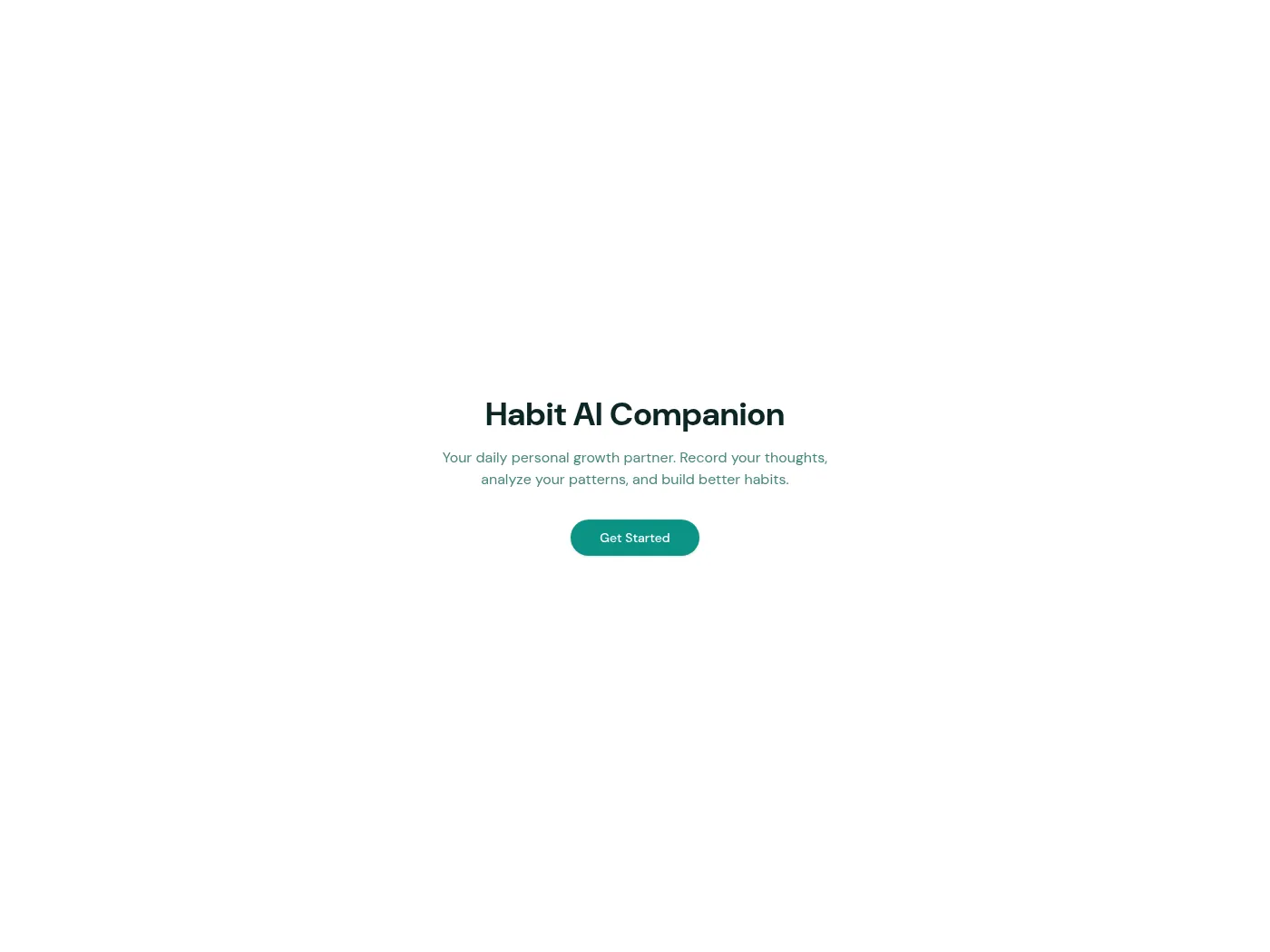Habit AI Companion