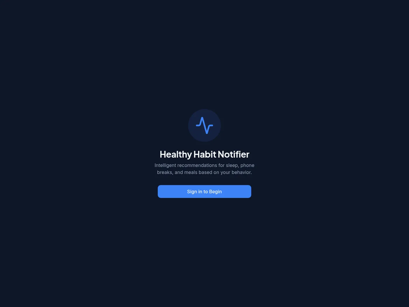 Healthy Habit Notifier