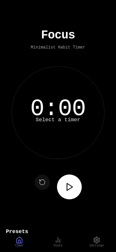 Habit Timer Minimal