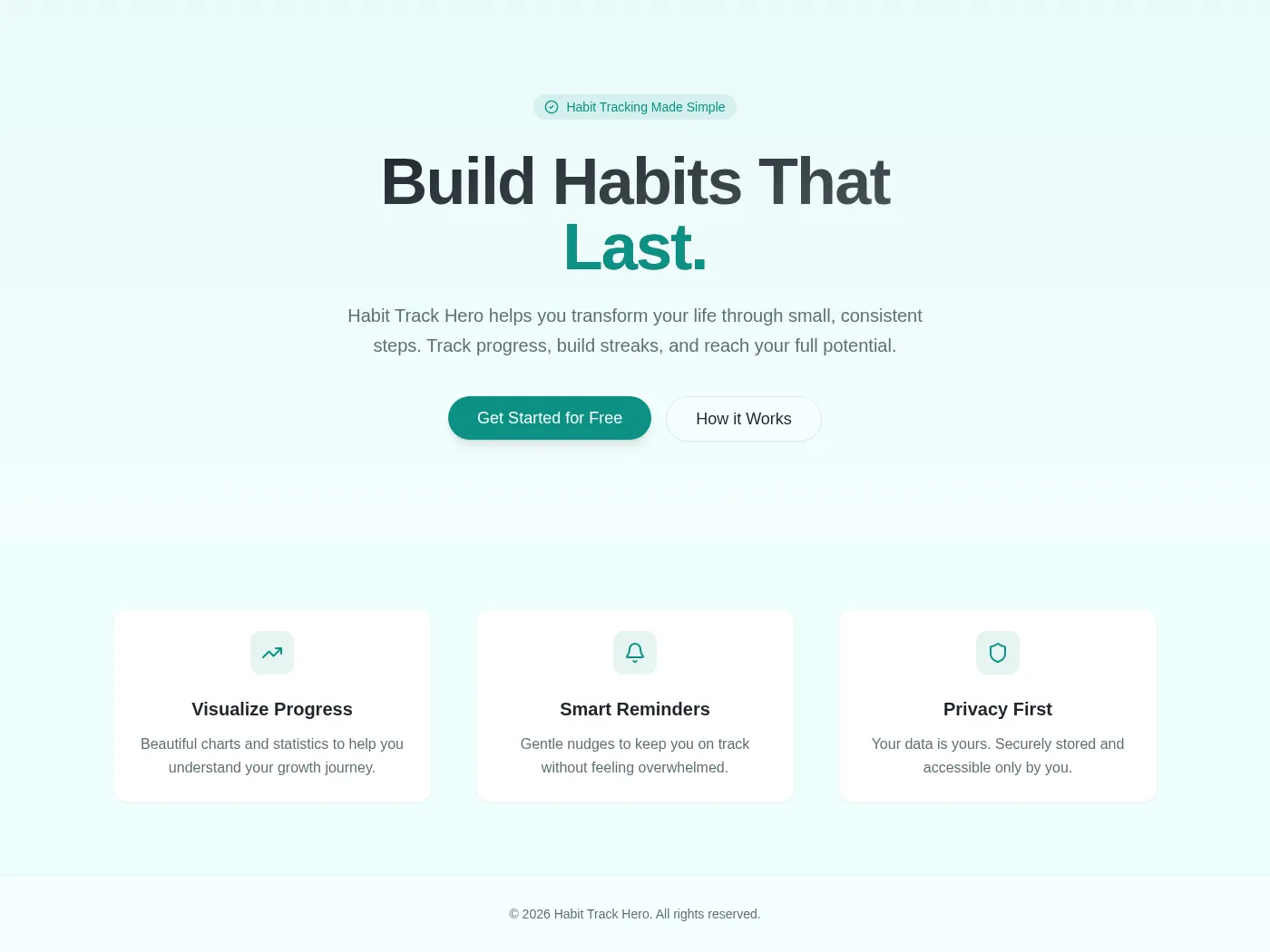 Habit Track Hero