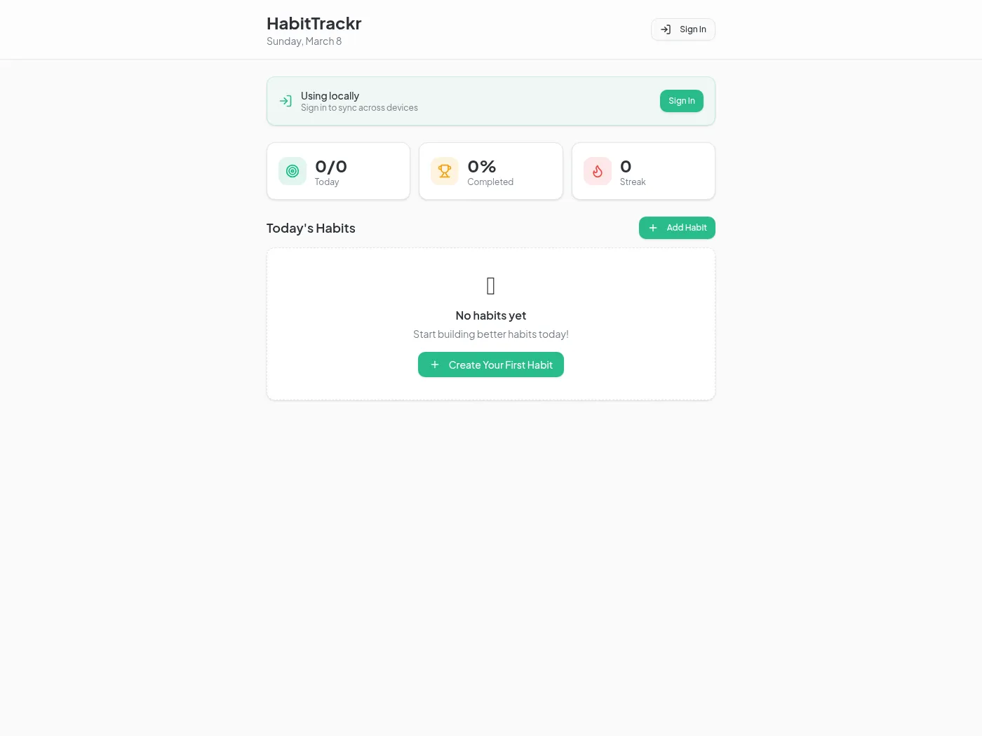 HabitTrackr