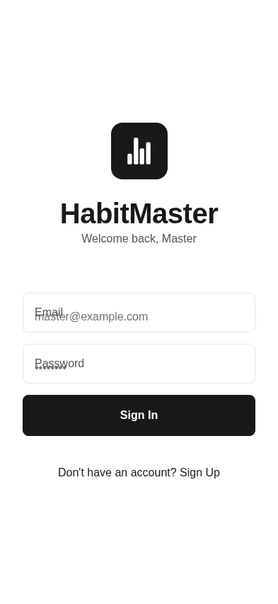 HabitMaster Mobile