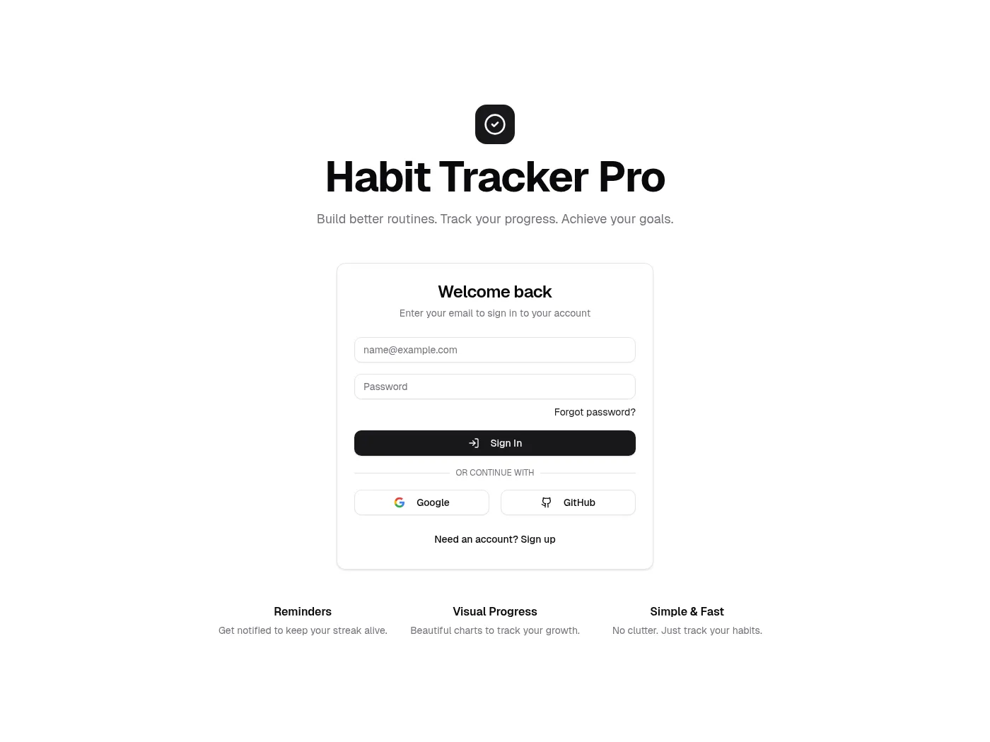 Habit Tracker Pro