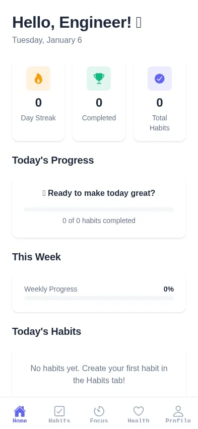 Engineer Habit Tracker